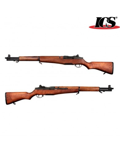 Electric Rifle M1 Garand Aeg Real Wood Ics (ics-ic-202) - Softair Games ...