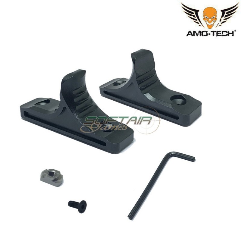 LC Grip Hand Stop Serrated Scale Black Amo-tech® (amt-1368-bk) - Softair Games - ASG Softair San ...