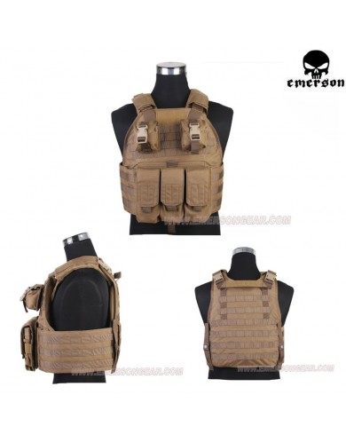 Spc Usmc Body Armour Coyote Brown Emerson (em2887) - Softair Games ...