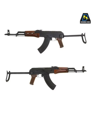 Electric rifle AKMS FULL METAL & REAL WOOD double bell (db-rk-10 ...