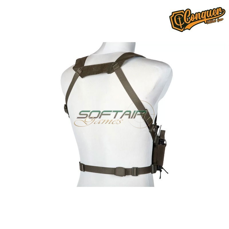 Micro Chest Rig MPC Ranger Green Conquer Tactical (cqc-18-035042-rg) - Softair Games - ASG ...