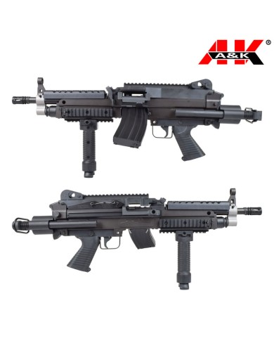 Electric Rifle M249K Polymer Version Black A&K (m249kp) - Softair Games ...